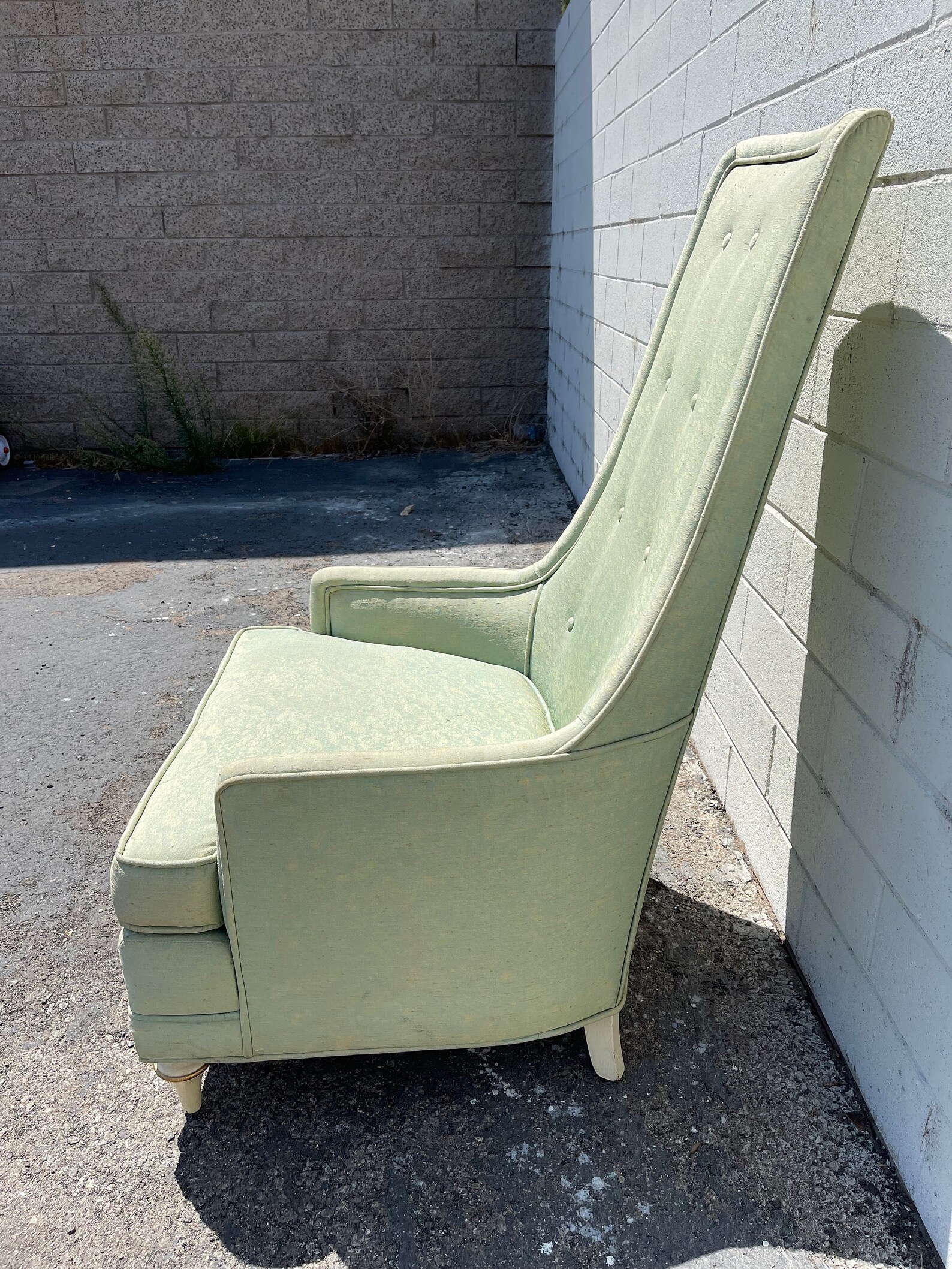 Vintage High Back Chair Mid Century Modern Lounge Armchair MCM - Etsy