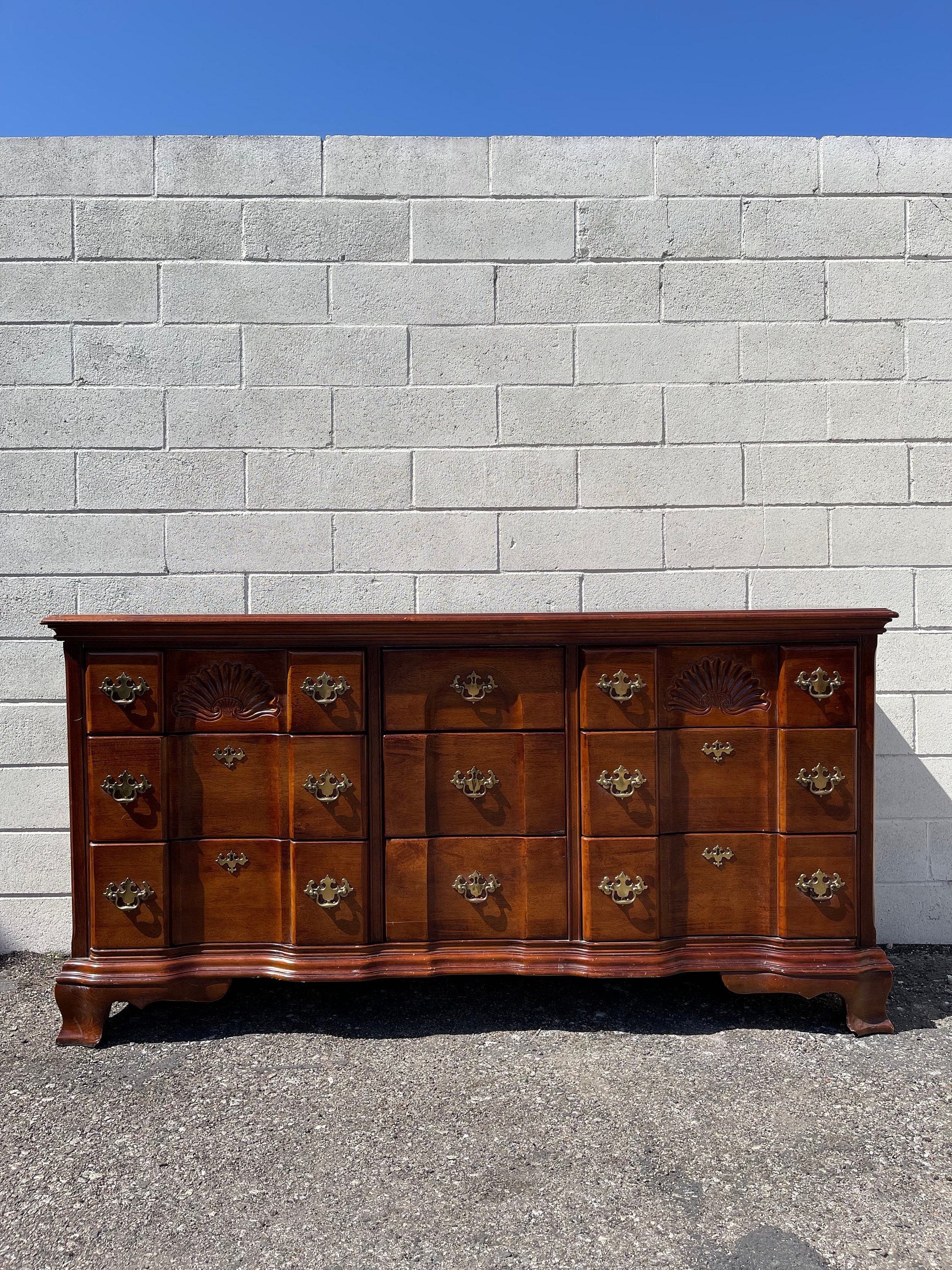 Antique Traditional Wood Dresser Chest of Drawers Shabby Chic French ...