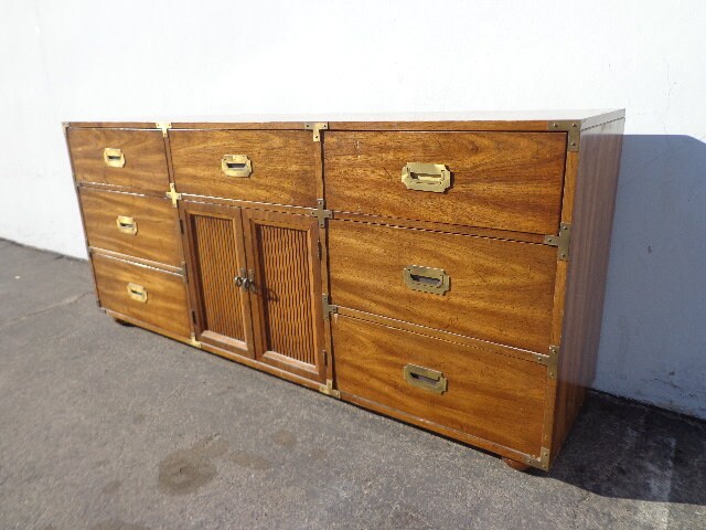 Campaign Chest Media Console Dresser Vintage Boho Chic Bohemian Mcm ...