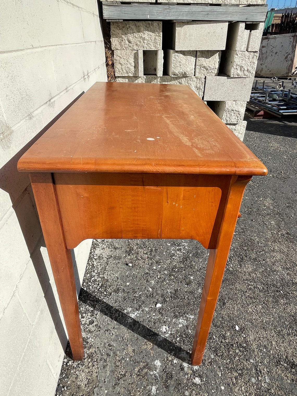 Antique Student Desk Vanity Table Homeschool Kids Writing Oak | Etsy