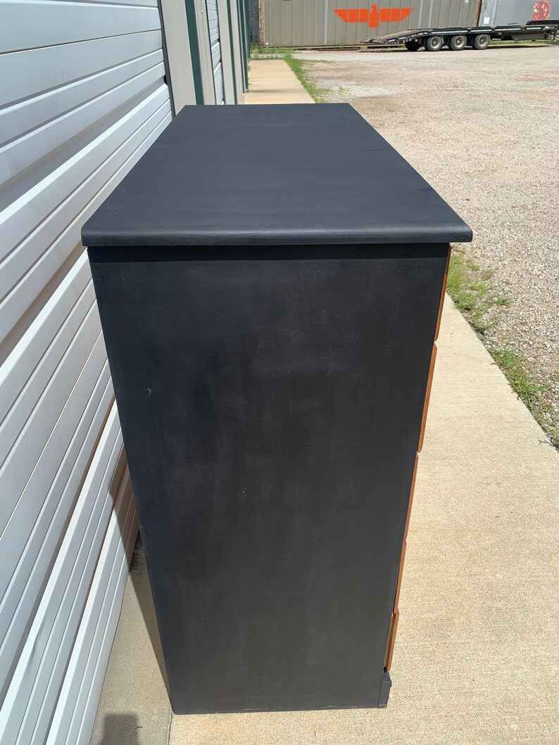 Antique Dresser Tall Boy Highboy Wood Chest Drawers Antique Shabby Chic ...