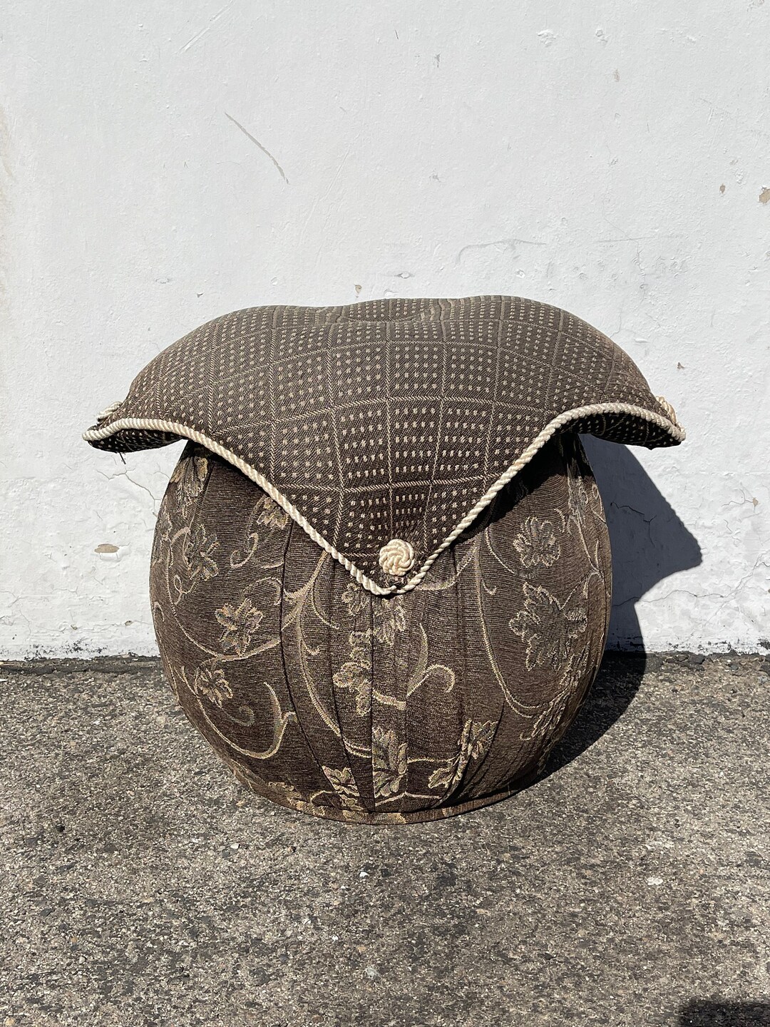 Vintage Stool Ottoman French Provincial Seating Bench Chair Hassock ...