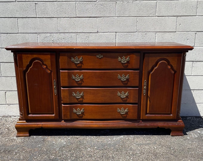 Texas Gypsy Style French Provincial China Cabinet, Farmhouse Hutch ...
