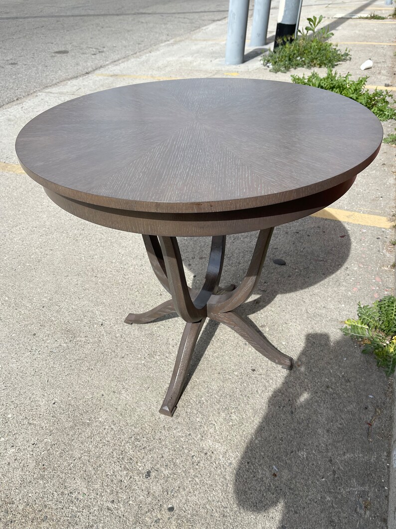 Custom Contemporary Side Table Solid Wood Pedestal Base Accent - Etsy