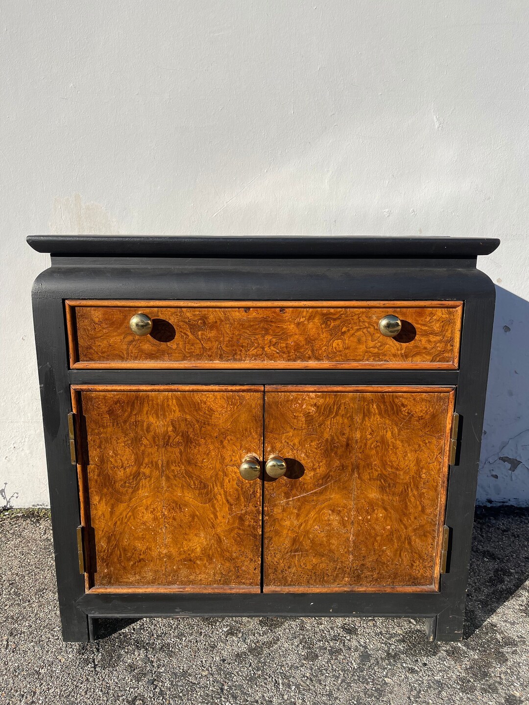 Vintage Asian Inspired Nightstand Bedside Table by Century Furniture ...