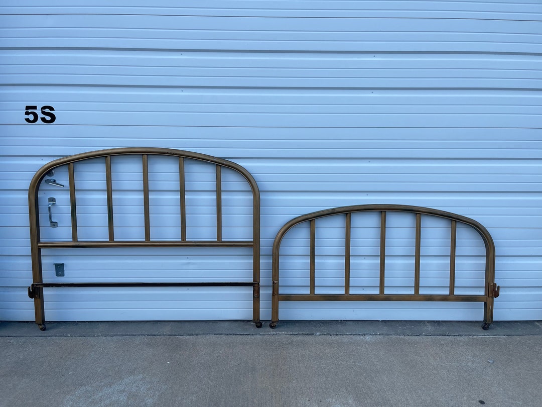 Antique Metal Full Headboard Footboard Double Bed Rustic Shabby Chic ...