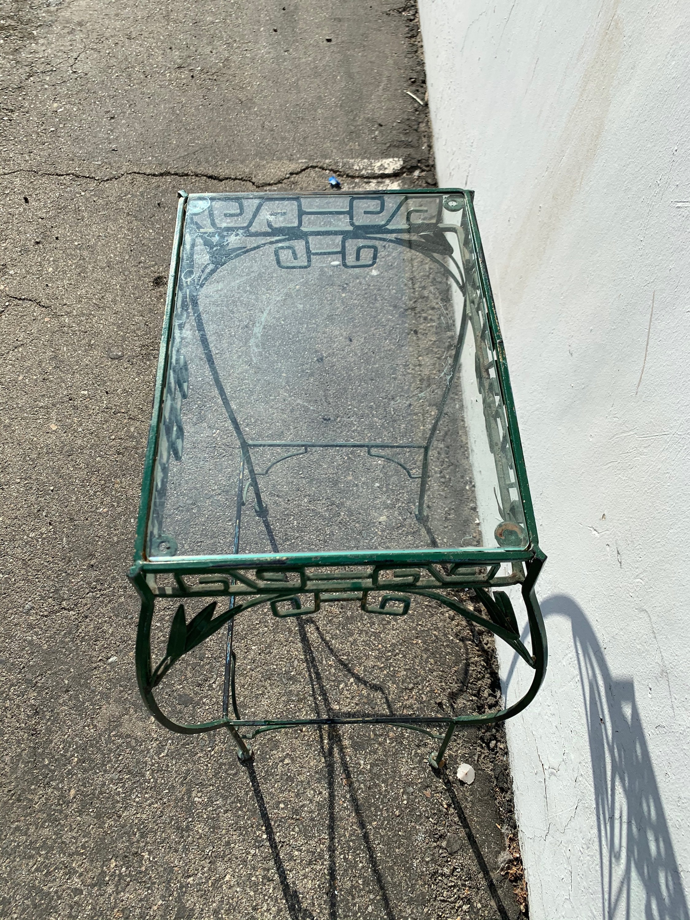 Antique Metal Rack Table Primitive Rustic Kitchen Storage Vintage ...