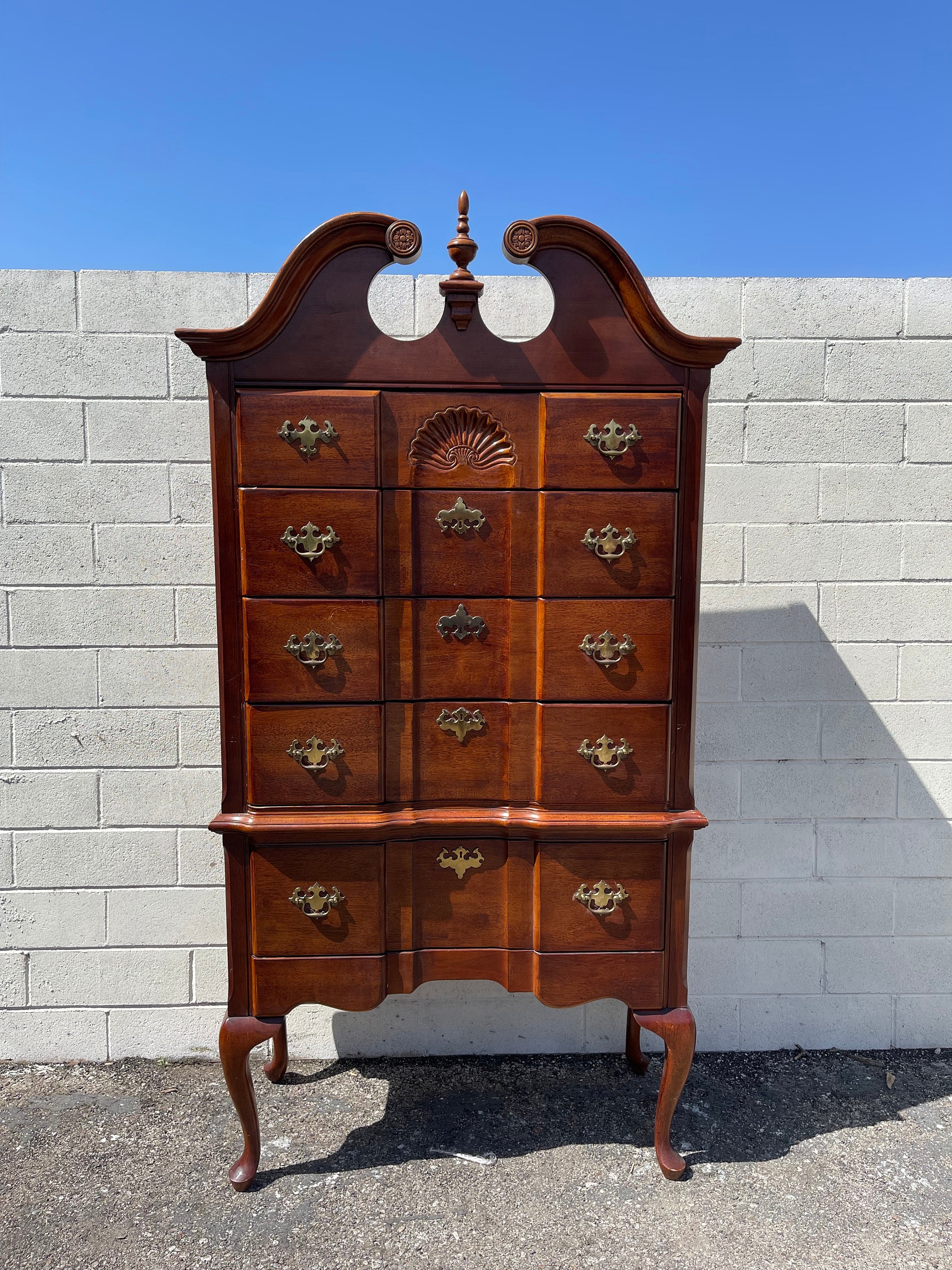 Antique highboy dresser store