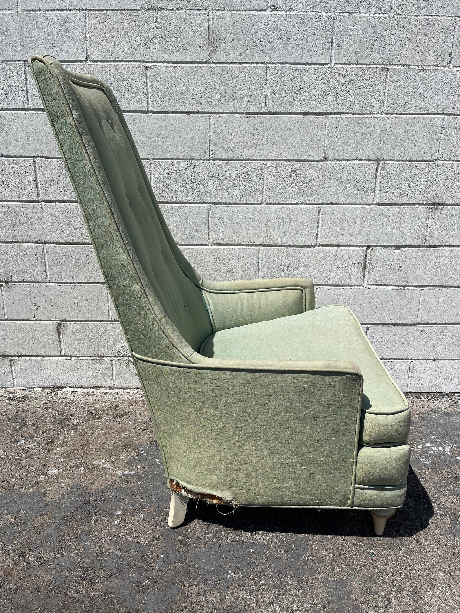 Vintage High Back Chair Mid Century Modern Lounge Armchair MCM - Etsy