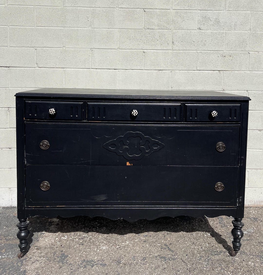 Antique Dresser Bachelor Chest Shabby Chic Bedside Table Furniture ...