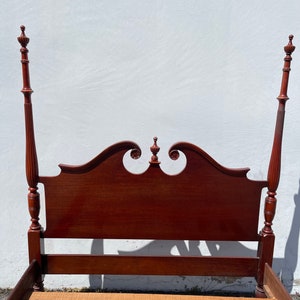 Antique Full Size Poster Bed Shabby Chic Primitive Provincial Headboard ...