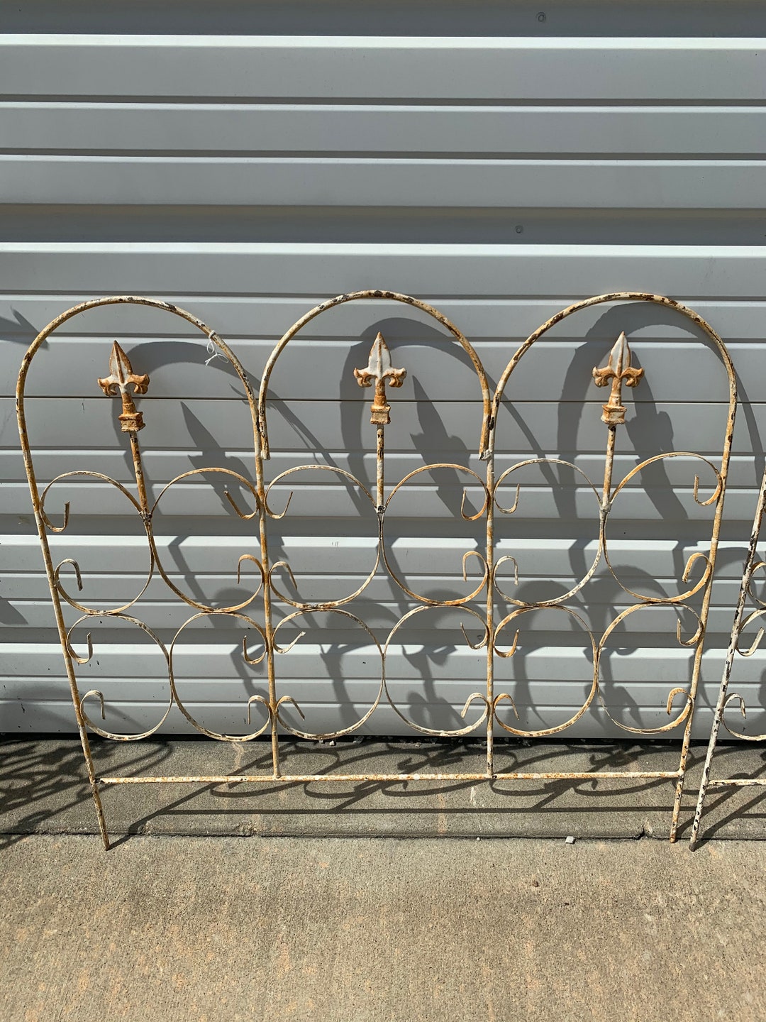 Fabulous Antique Metal Gates Rustic Patina Architectural Salvage Fleur ...