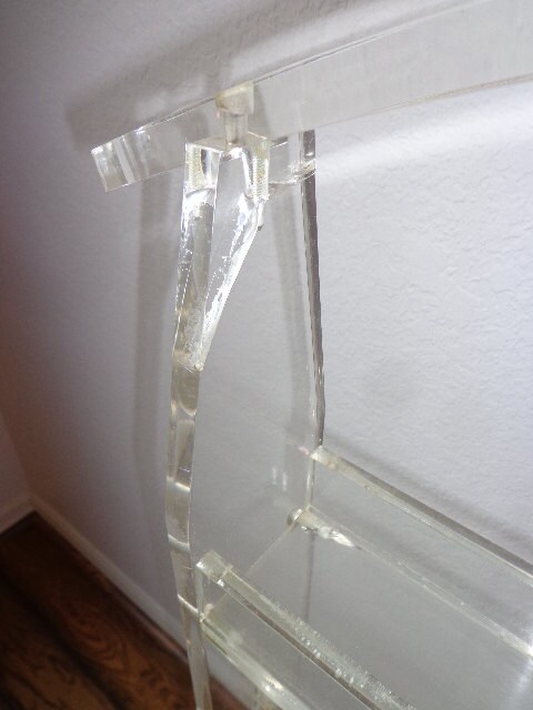 Lucite Valet Coat Rack Catch All Bathroom Storage Decor Mid Centry ...