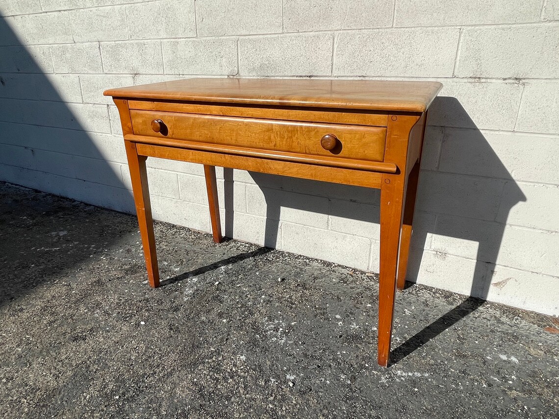Antique Student Desk Vanity Table Homeschool Kids Writing Oak | Etsy