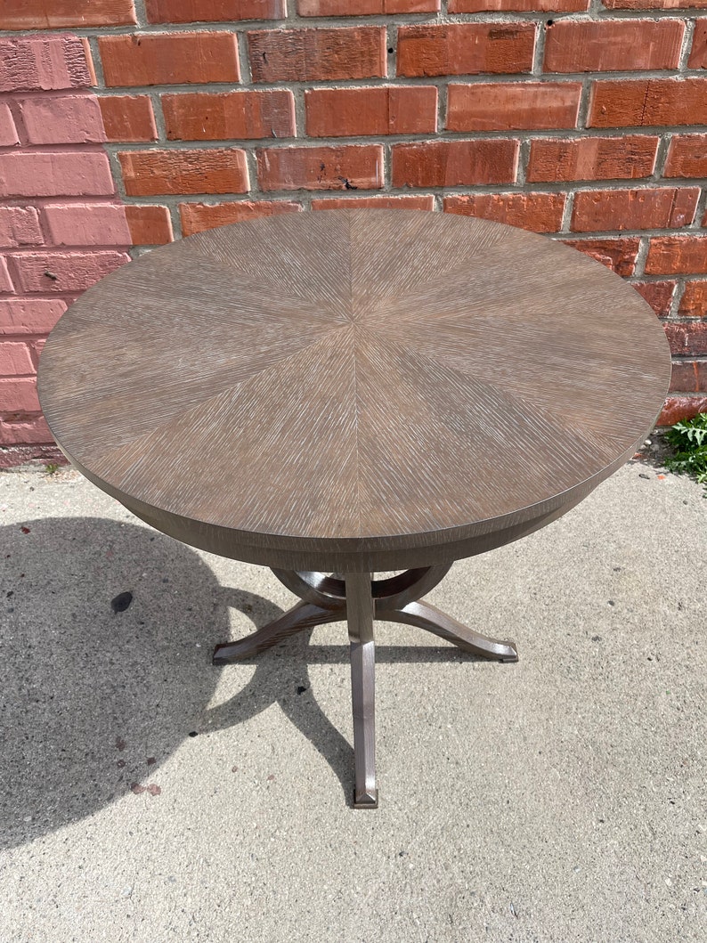 Custom Contemporary Side Table Solid Wood Pedestal Base Accent - Etsy