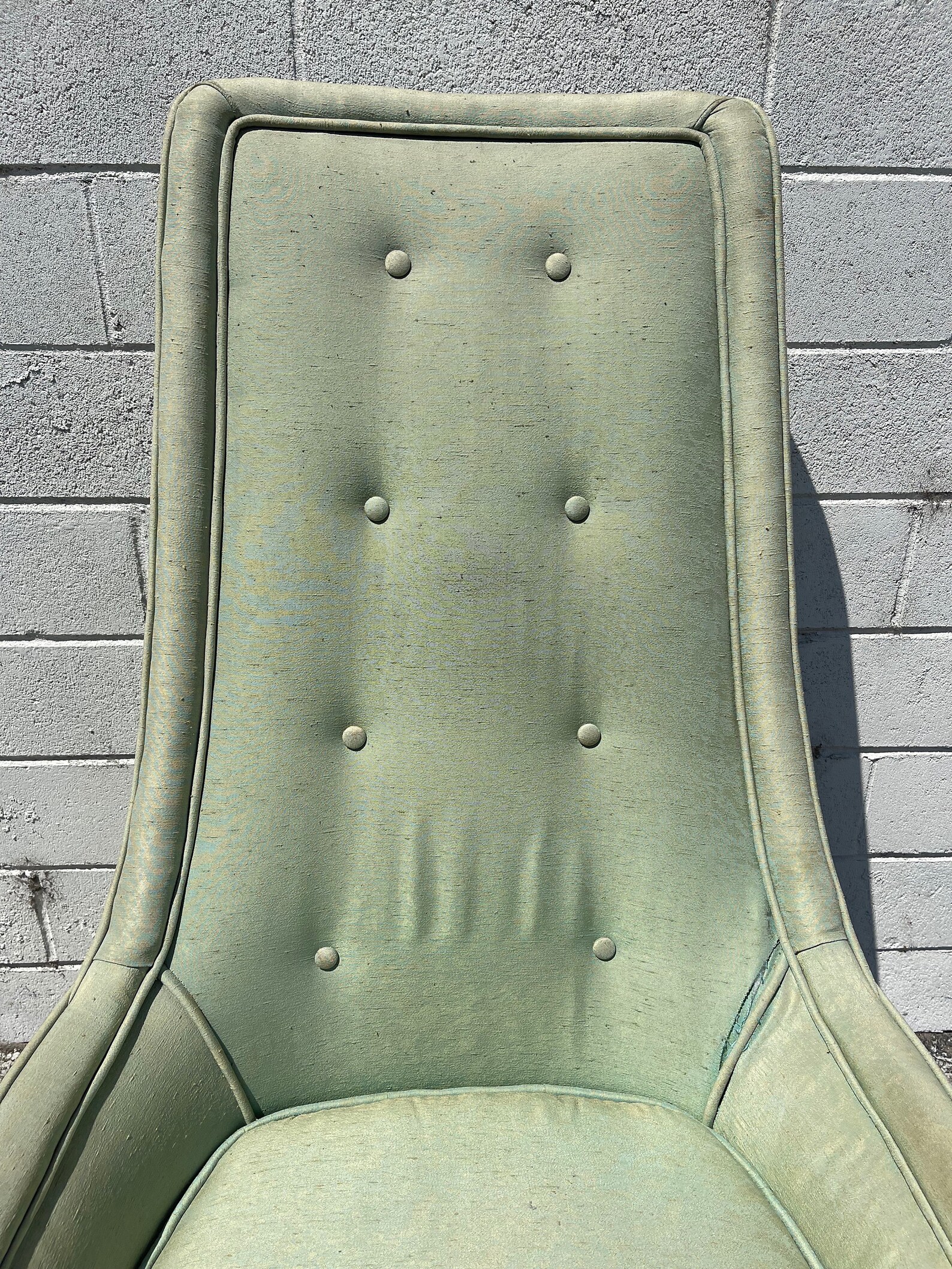 Vintage High Back Chair Mid Century Modern Lounge Armchair MCM - Etsy