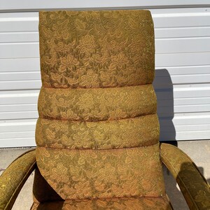 Mid Century Modern Rocking Chair Wood Fabric Retro Rocker - Etsy