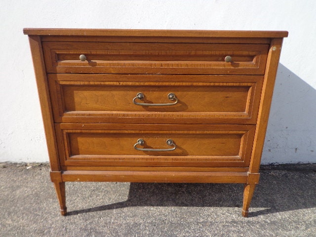 Nightstand Bachelor Chest French Provincial Dresser Bedside Table ...