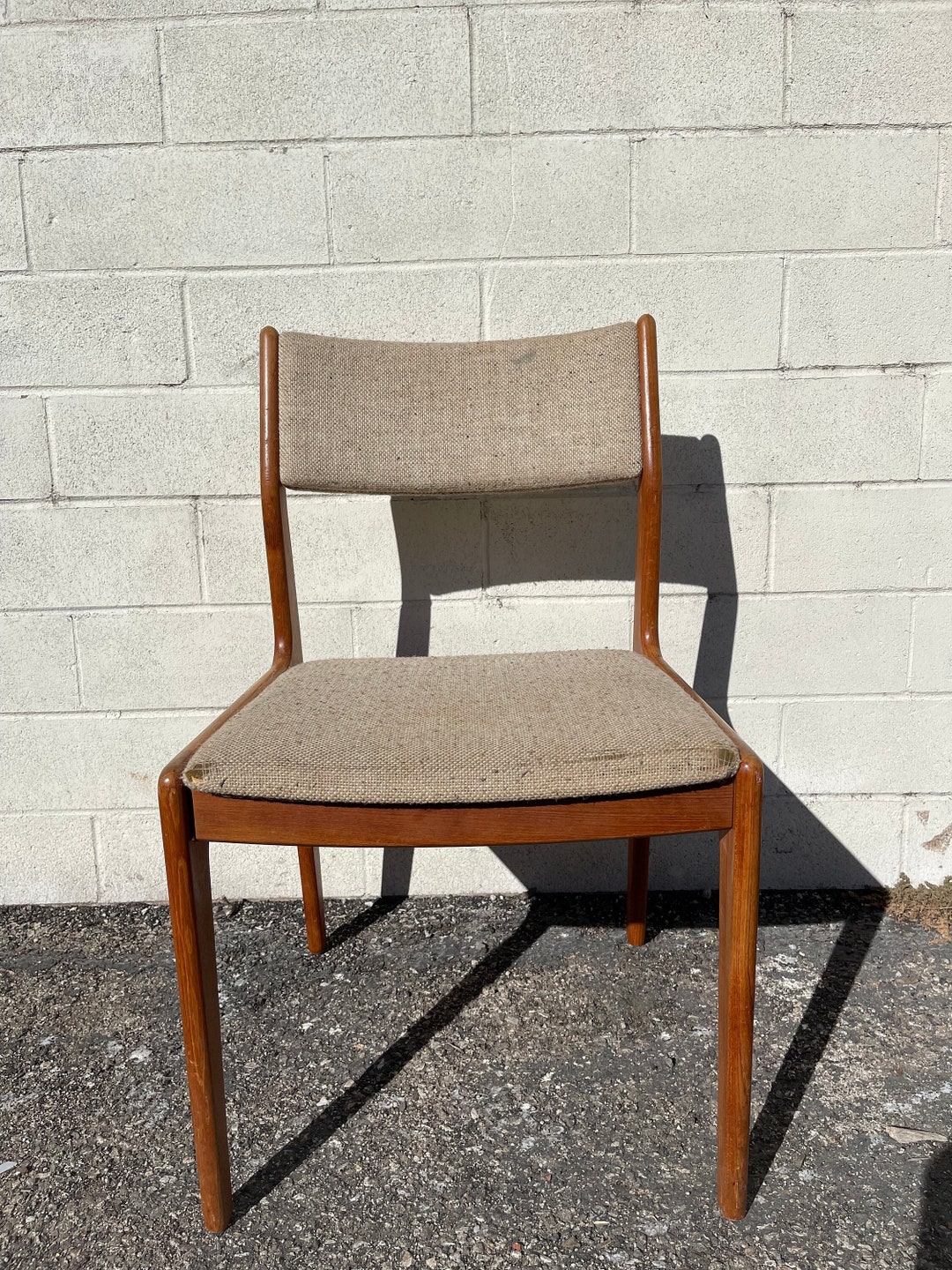 Mid Century D Scan Chair Teak Danish Modern Scandinavian Dining Desk ...