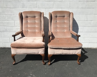 High back cane chair | Etsy