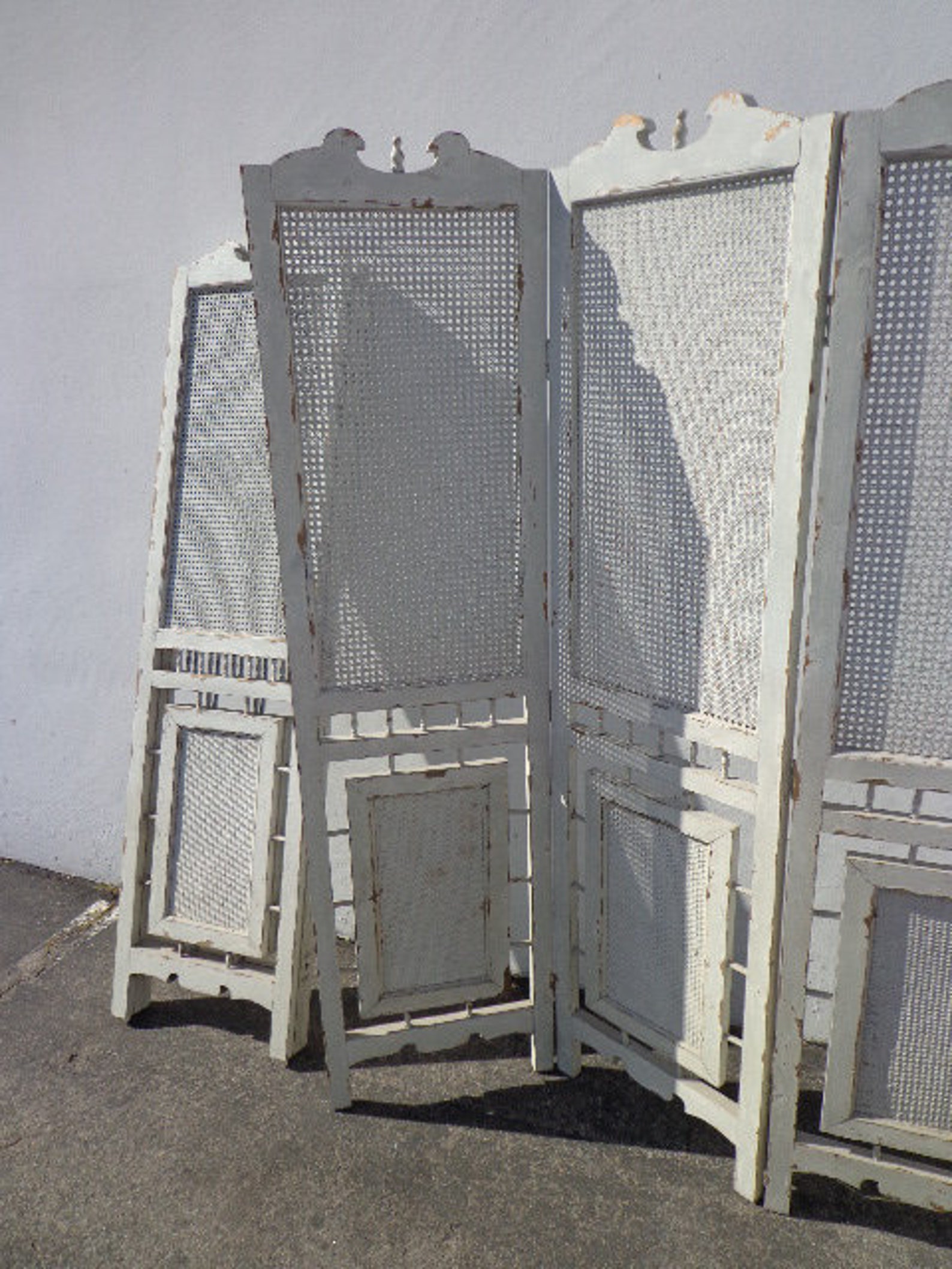 2 Antique Cane Privacy Screens Panels Headboard Bed Country - Etsy