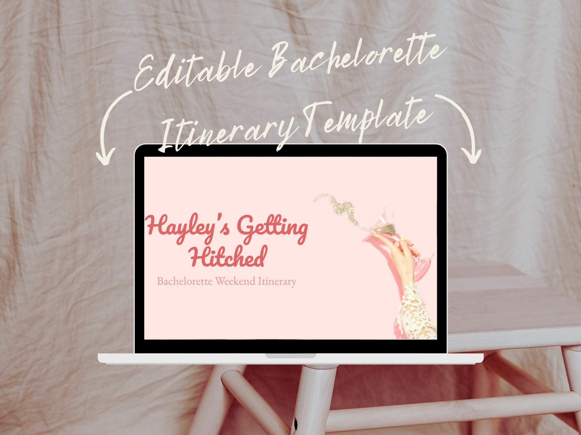 Bachelorette Itinerary Template Powerpoint Google Slides Compatible 