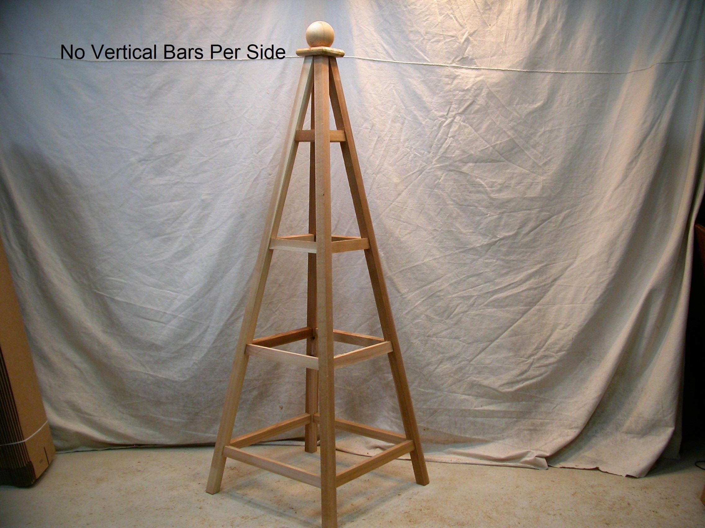 6' Cedar Obelisk 24 Base Sphere Finials Solid | Etsy Canada