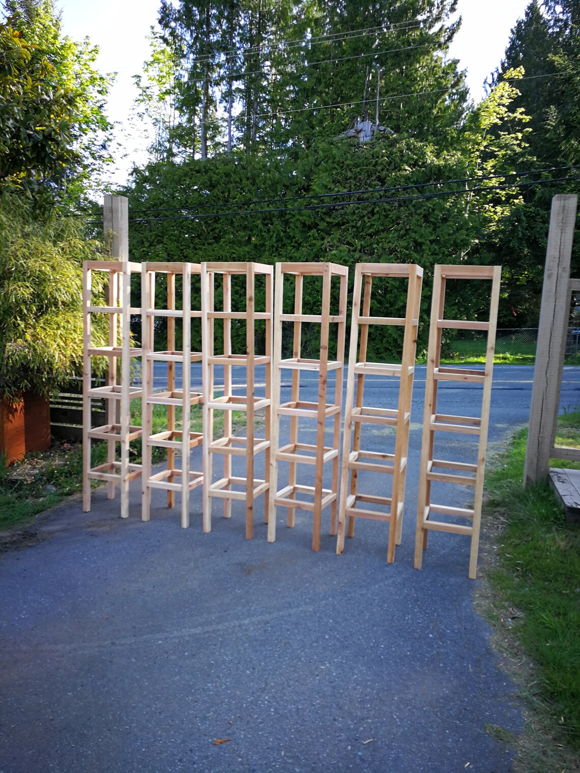 MODERN GARDEN TOWER 6' Cedar Garden Tower Solid Wood | Etsy