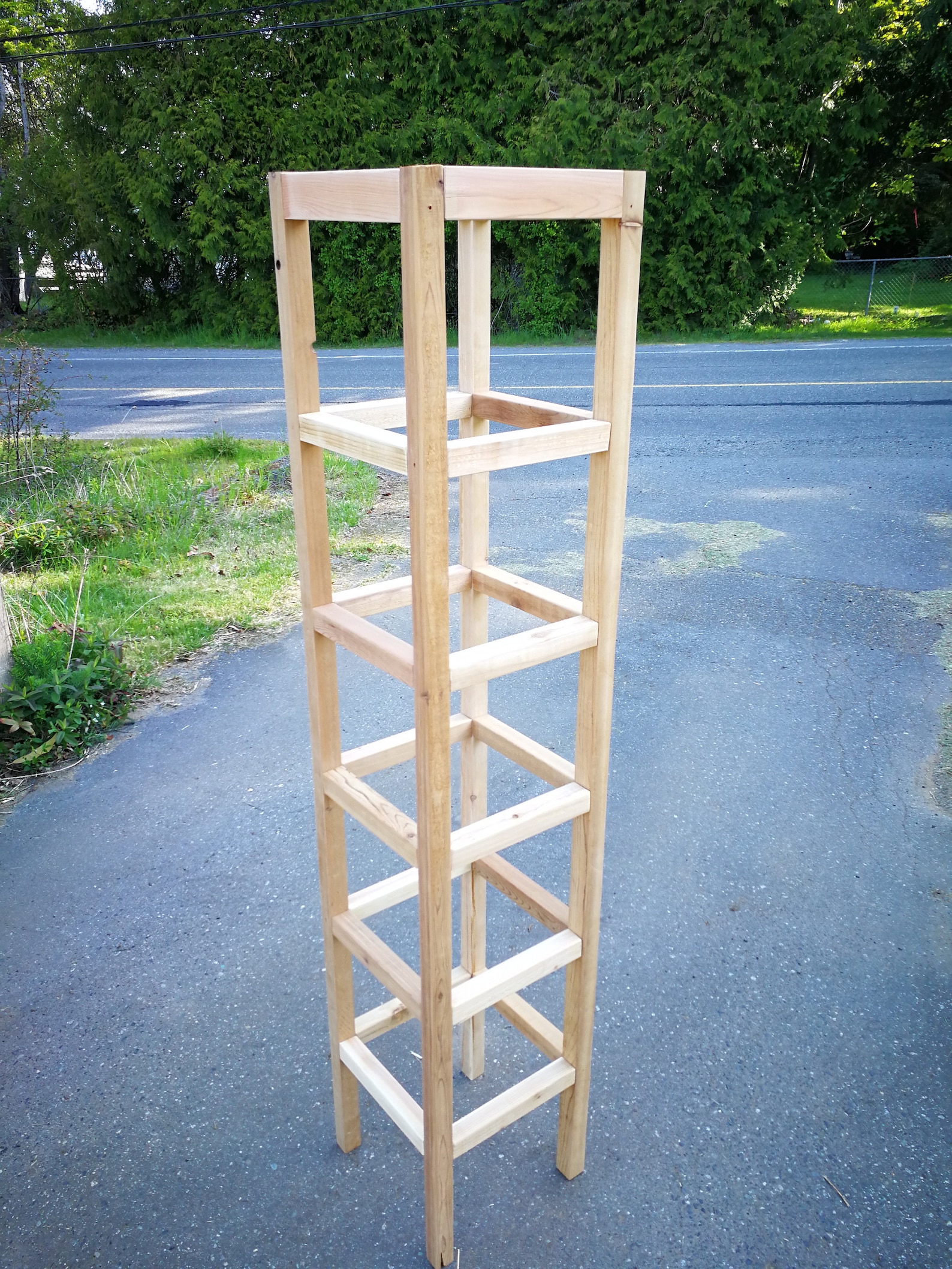 MODERN GARDEN TOWER 6' Cedar Garden Tower Solid Wood | Etsy