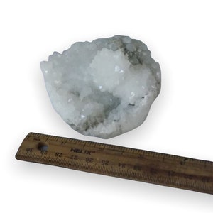 NATURAL CURIO: Milky Snow White Quartz Geode Chunk Druzy Crystal Reiki ...