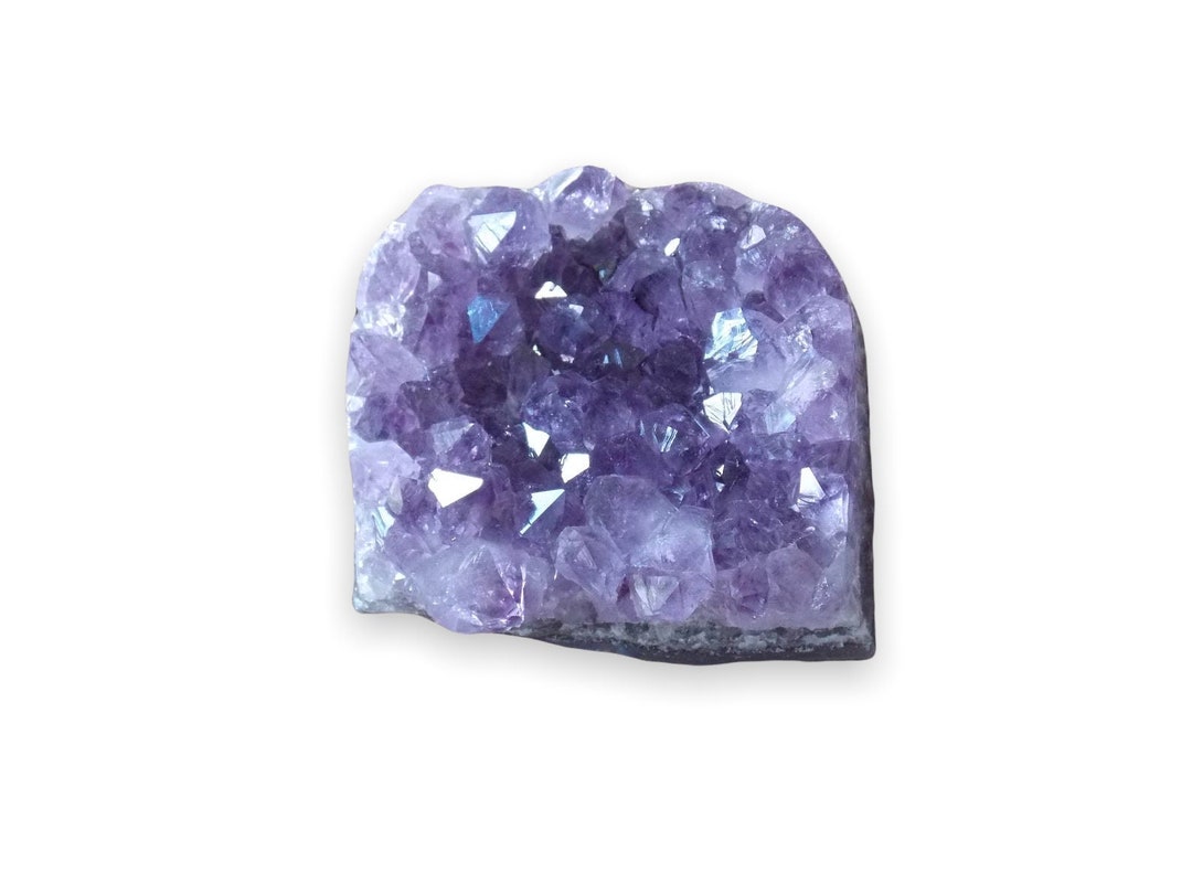 NATURAL CURIO: Large Polished Cut Amethyst Quartz Druzy Raw Crystal ...