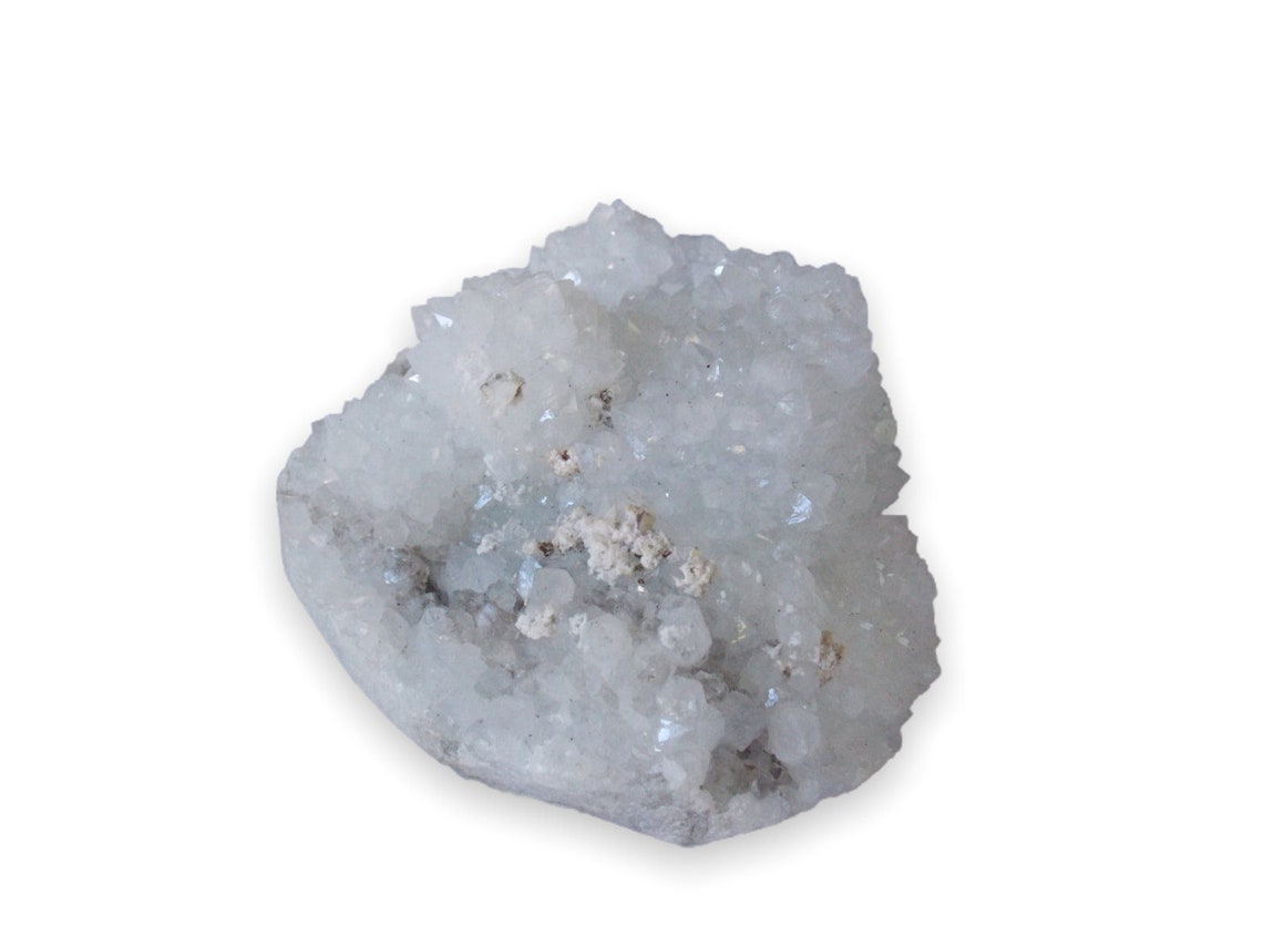 NATURAL CURIO: Milky Snow White Quartz Geode Chunk Druzy - Etsy