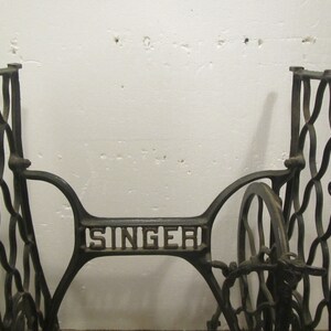 Antique Singer Treadle Sewing Machine Base, Industrial Table Base ...