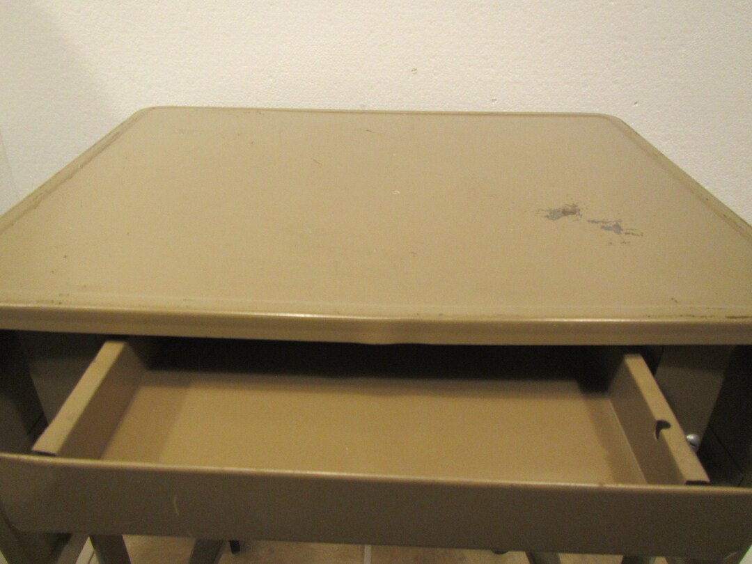 Vintage Typewriter Table With Drop Leaf Sides , Light Brown Typewriter ...