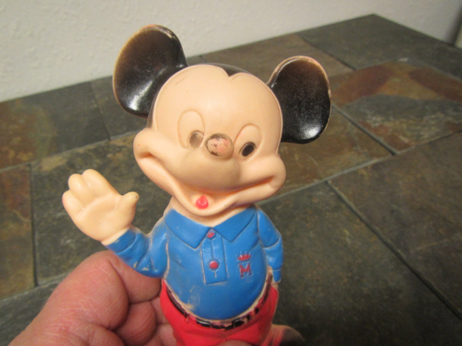 Vintage MICKEY MOUSE Rubber Squeeze Toy Figure Bath Toy Walt - Etsy