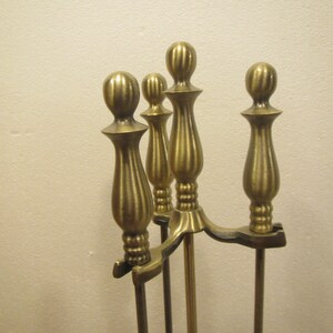 Bronze FIREPLACE TOOL SET Bronze Handle Shovel, Broom and Poker on ...