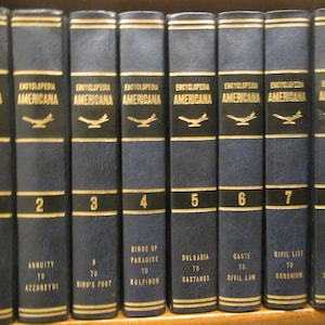 1963 the Encyclopedia Americana , Complete 30 Volume Set A Thru Z , and ...