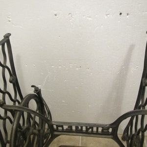 Antique Singer Treadle Sewing Machine Base, Industrial Look Table Base ...
