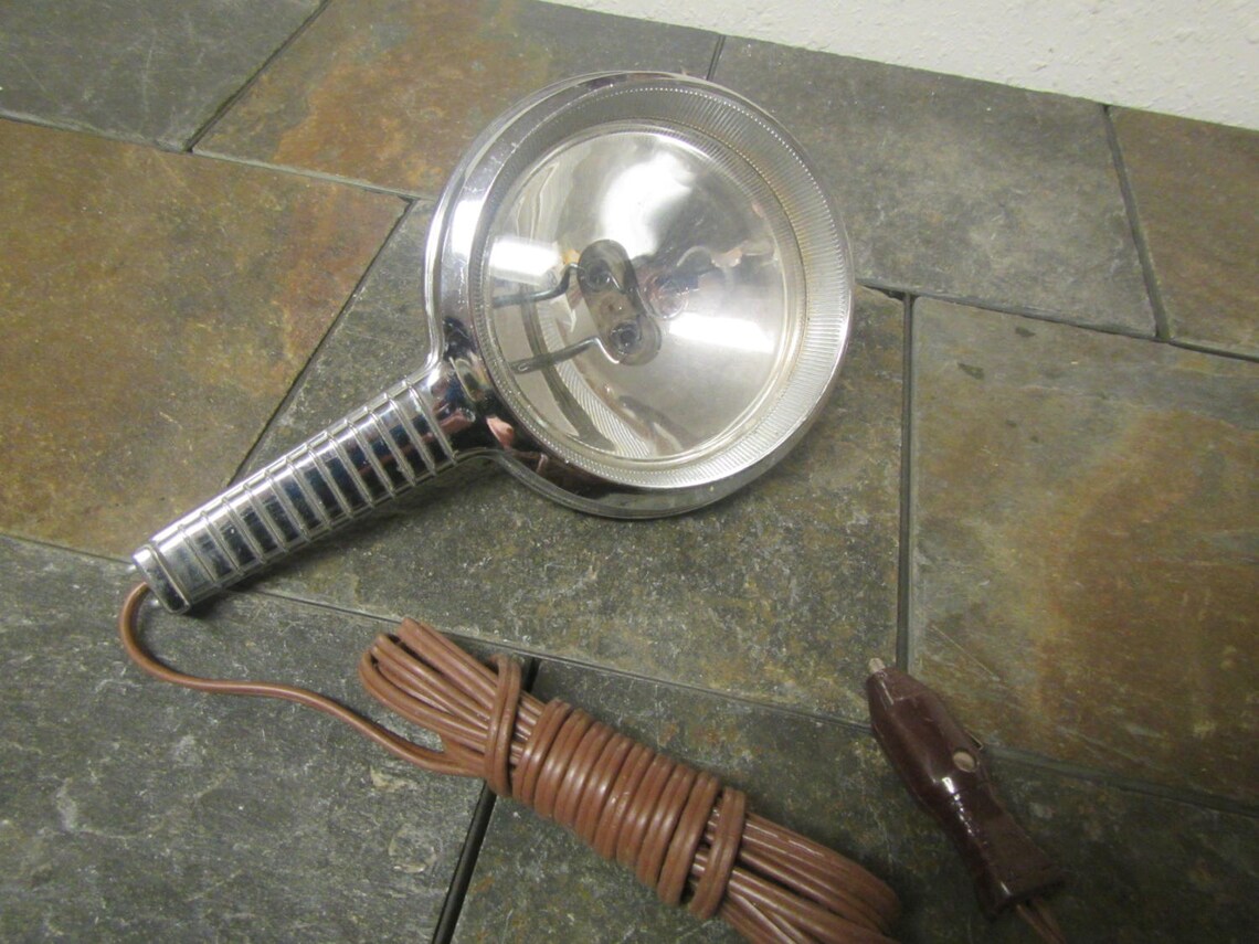 Chrome Hand Held Spot Light for Car or Truck * Plugs Into Cigarette ...