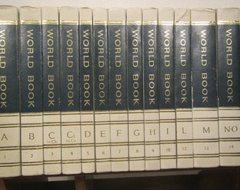 1962 Set of WORLD BOOK ENCYCLOPEDIAS 20 Volumes A Thru Z - Etsy