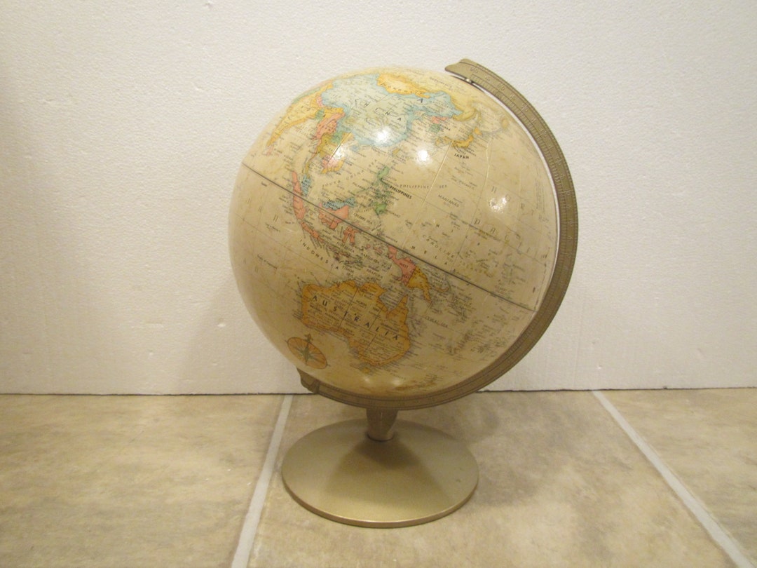 REPLOGLE WORLD CLASSIC Series 12 Inch Diameter Globe * World Globe* #2, Metal Arm, ** Free ...