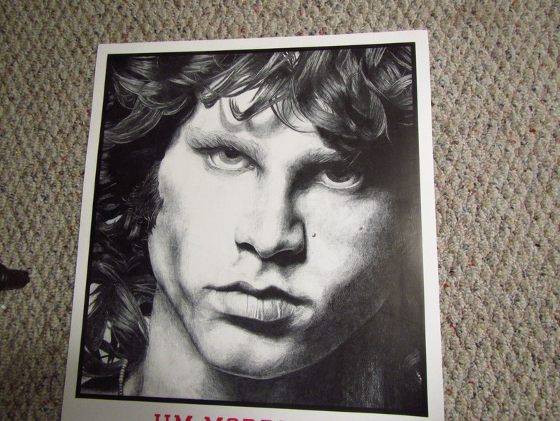JIM MORRISON POSTER From the Michael Moe Exhibition at the Rourke Art ...
