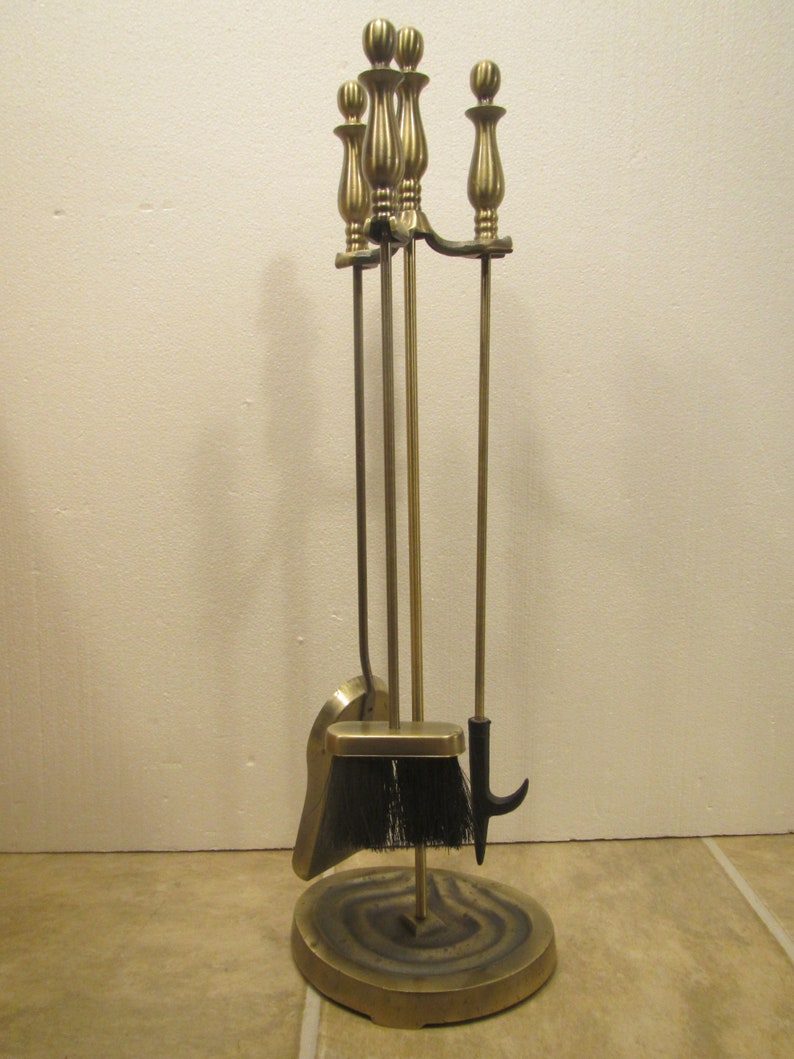 Bronze FIREPLACE TOOL SET Bronze Handle Shovel Broom and - Etsy