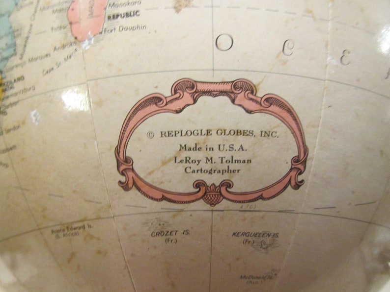 REPLOGLE WORLD CLASSIC Series 12 Inch Diameter Globe * World Globe* #2 ...