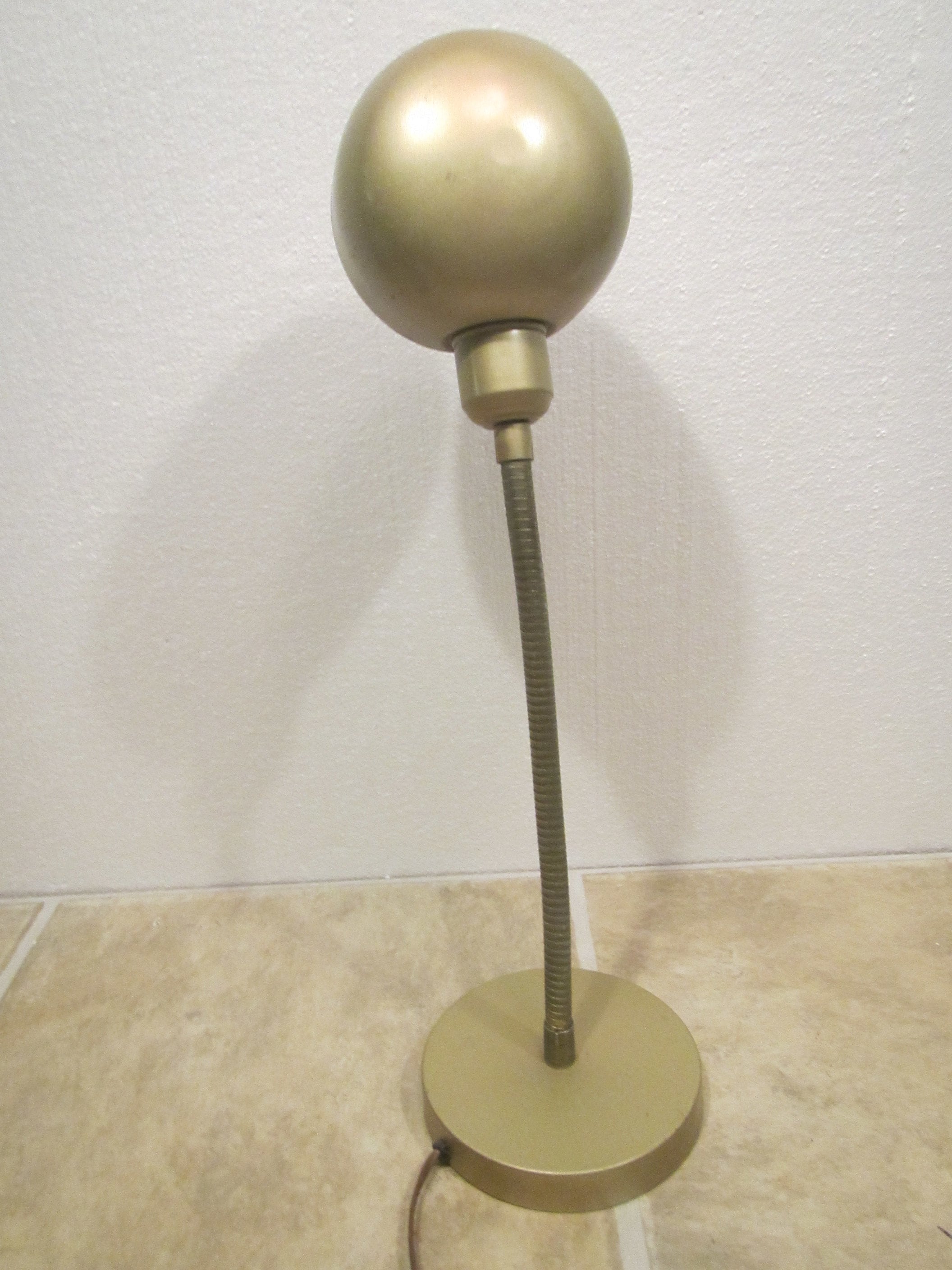 Old Flexible Long Neck Lamp with metal base goose neck lamp | Etsy