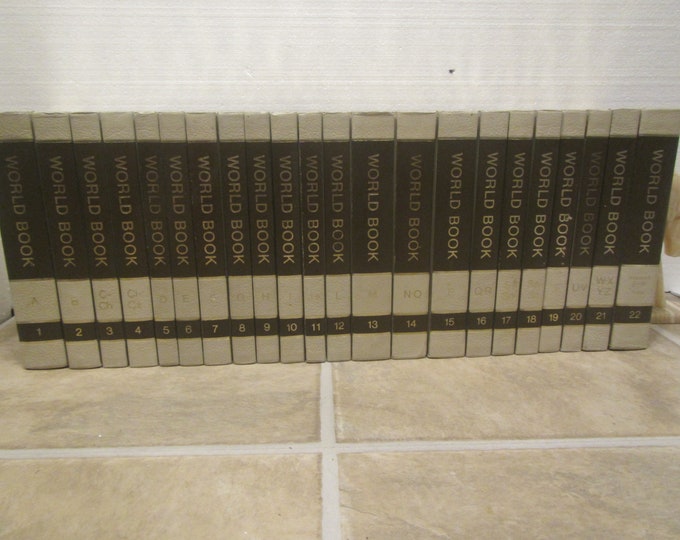 1973 WORLDBOOK Encyclopedia Complete 22 Volume Set A Thru Z , and Guide ...