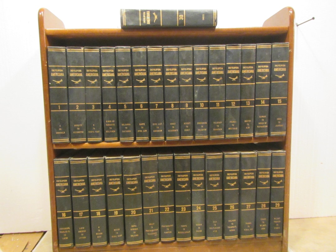 1965 the Encyclopedia Americana , Complete 30 Volume Set A Thru Z , and ...