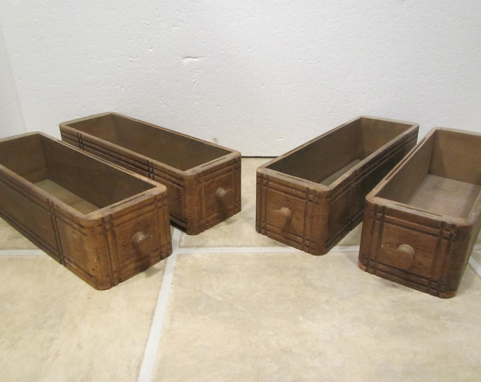 4 Wood Sewing Machine Drawers , Treadle Sewing Machine Cabinet Drawers ...