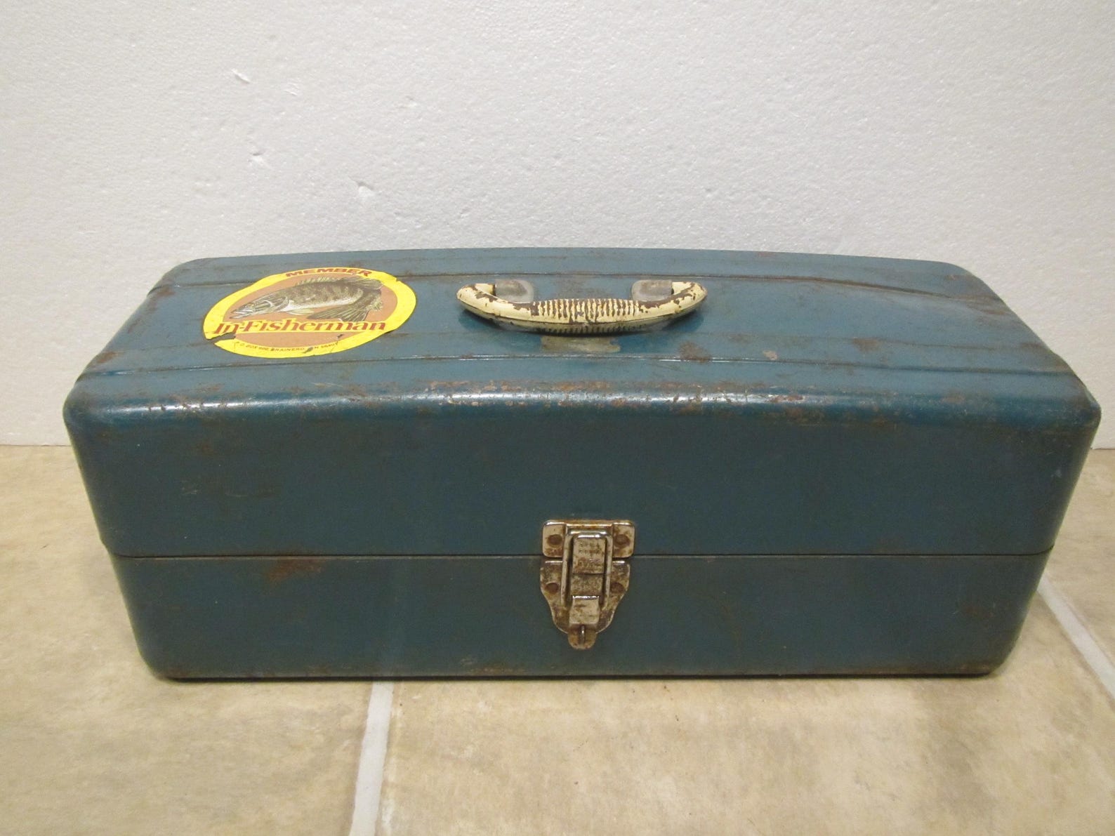 Vintage UNION Steel Chest 2 Fold Out Trays * Tool Box, Tackle Box ...