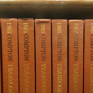 COMPTON'S ENCYCLOPEDIA Yearbooks , Choice of 1962 ,63, 64, 65, 66, 67 ...